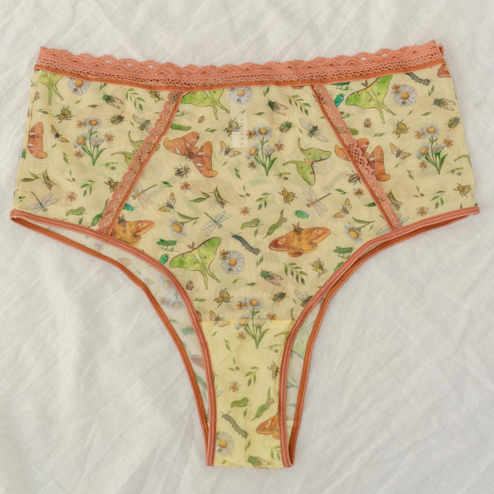 Sheer Tattoo Illusion Printed Lingerie by Uye Surana