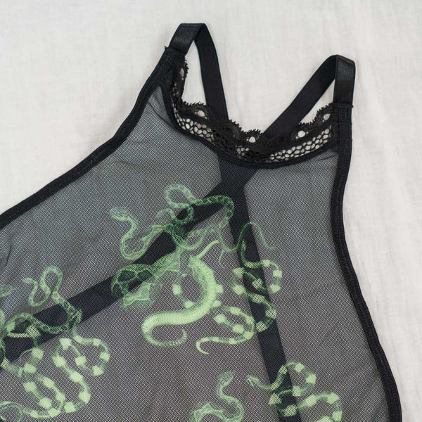 Obsidian Jade Snakes Stay Up Stockings